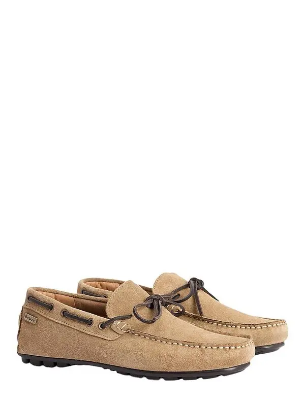 Barbour Courage Driving Shoes - Taupe Suede
