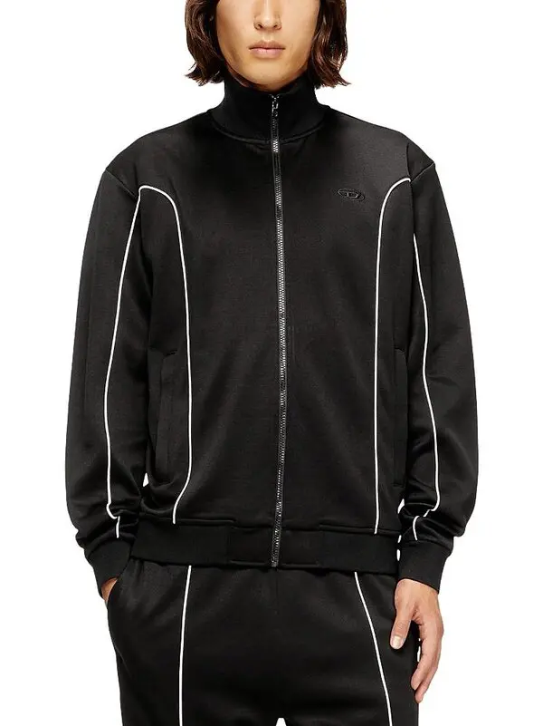 DIESEL Regular Fit Track Jacket - Black