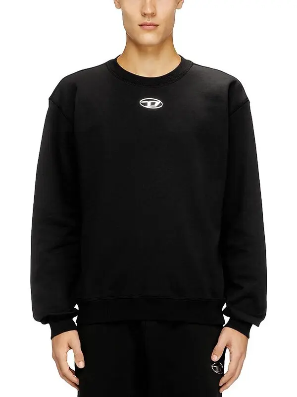 DIESEL Logo Graphic Crewneck Sweatshirt - Black