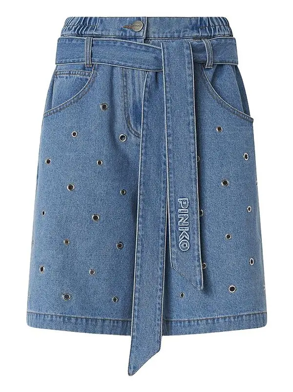 Pinko Ballo Bermuda Denim Shorts - Pjd