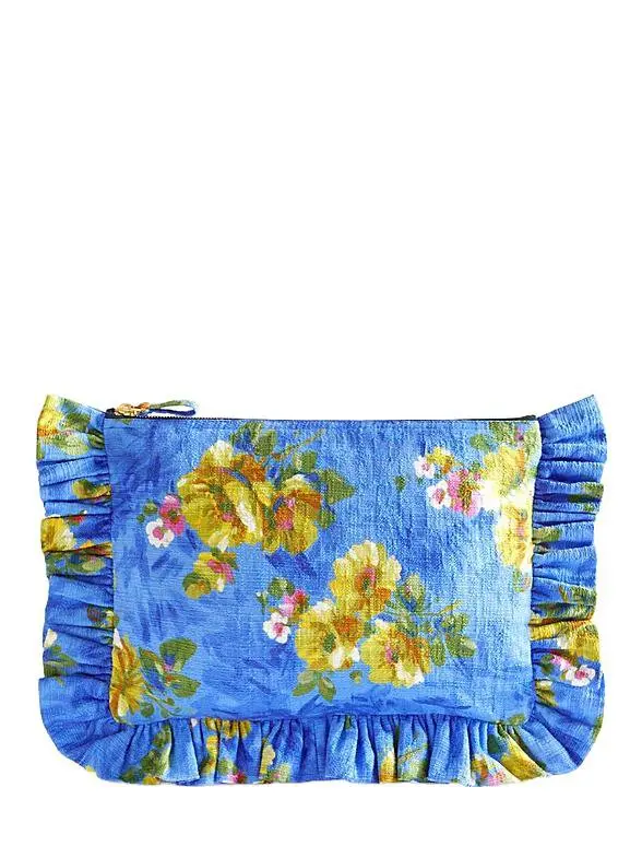 La DoubleJ Printed Hand Pochette - Riptide Light Blue