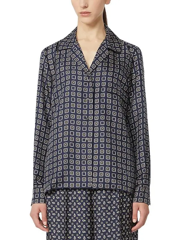 Max Mara Disco Silk Shirt - Ultramarine