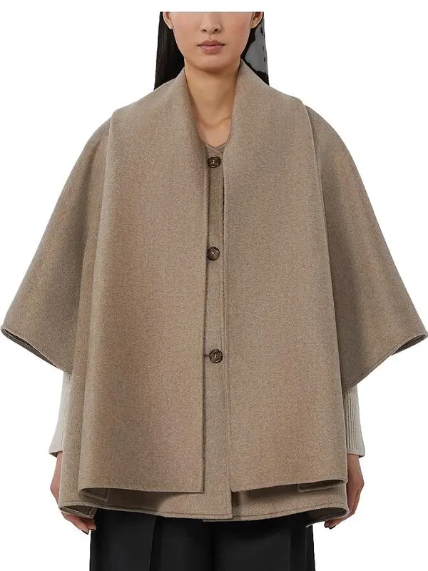 Max Mara Mxablasone Cape - Tawny Bronze Brown