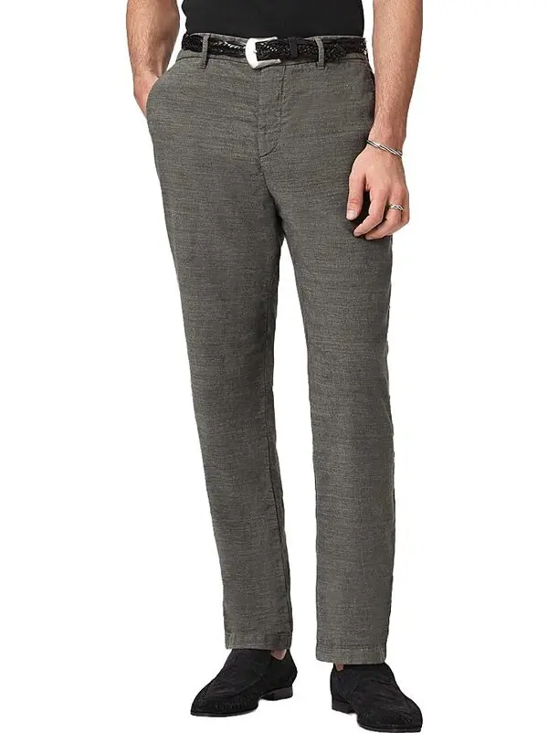 John Varvatos Flint Straight Leg Pants - Army Green