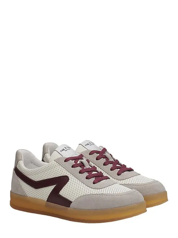 Rag & Bone Retro Court Sneakers - White Deep Plum
