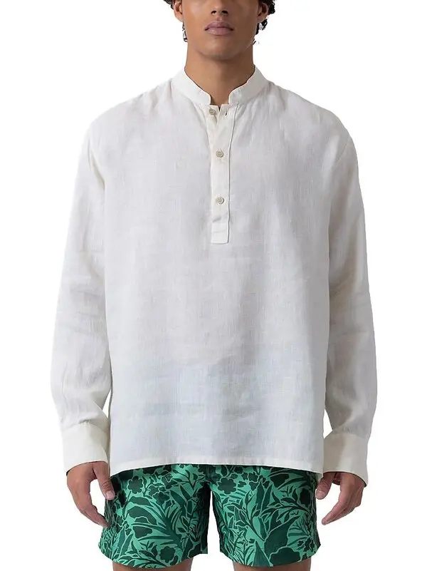 PRINCE & BOND Edward Linen Shirt - Off White