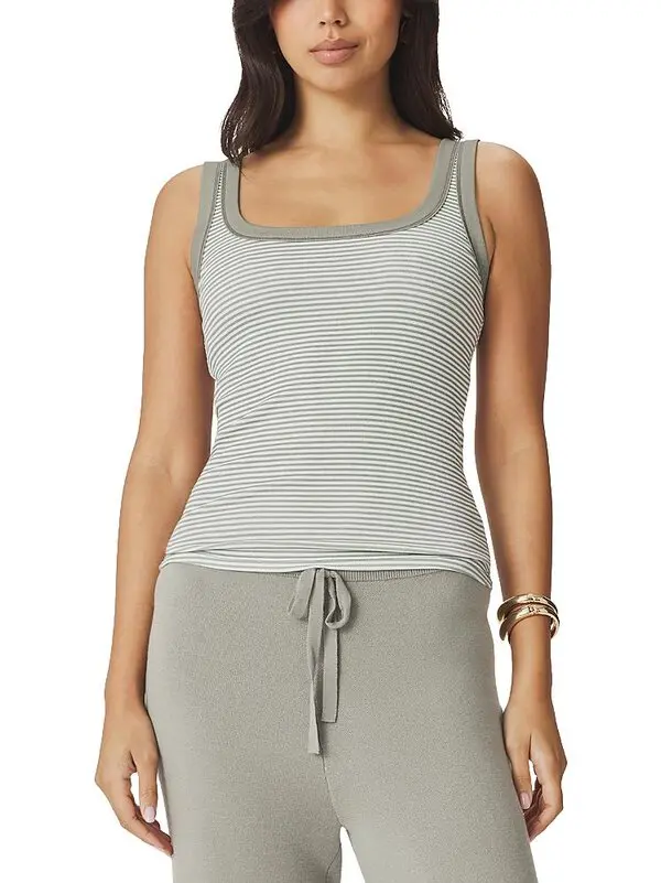 Splendid Josie Stripe Tank Top - Eucalyptus