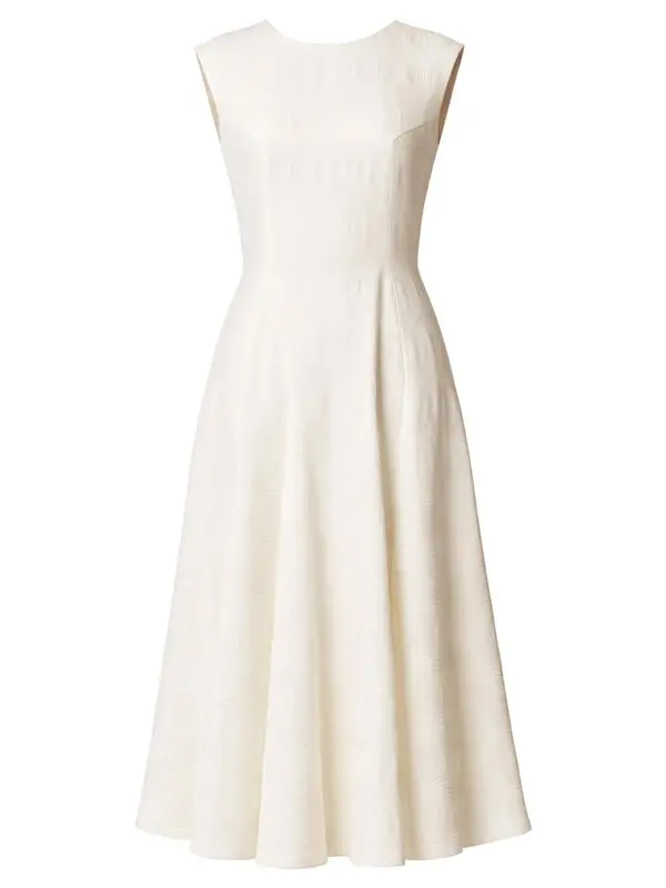 JULYCOLUMN Eve Flared Midi Dress - White