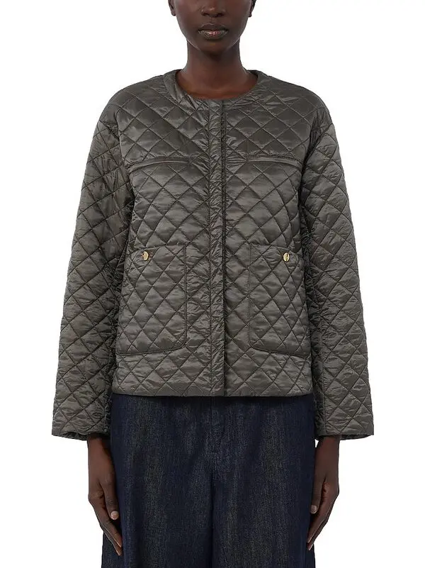 Max Mara Mtcgioiosa Quilted Jacket - Dark Grey