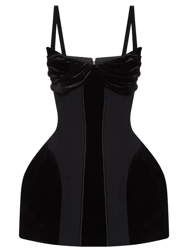 BALYKINA Selene Corset Mini Dress - Black