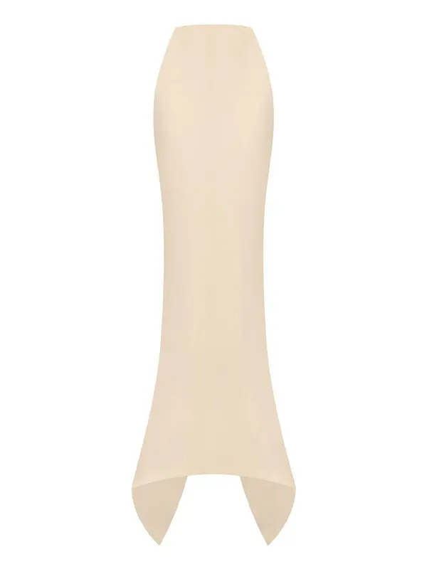 BALYKINA Satin Maxi Skirt - Tan