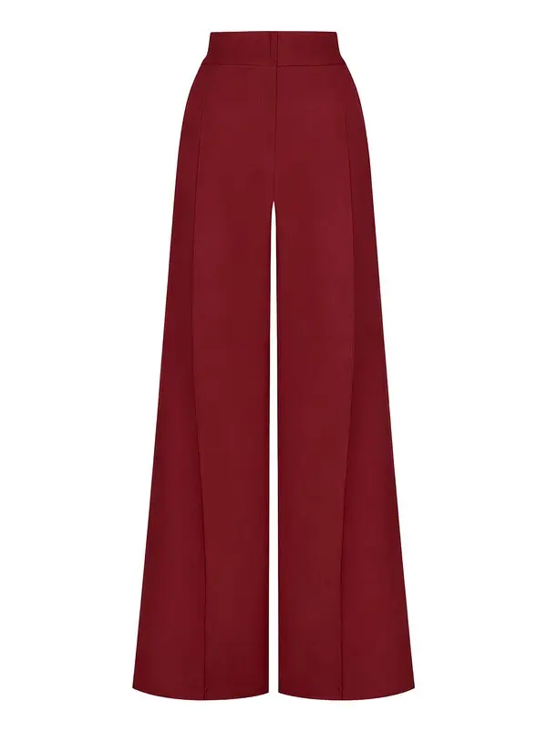 ANDRES OTALORA Latiendo Mid-rise Straight-leg Trousers - Red