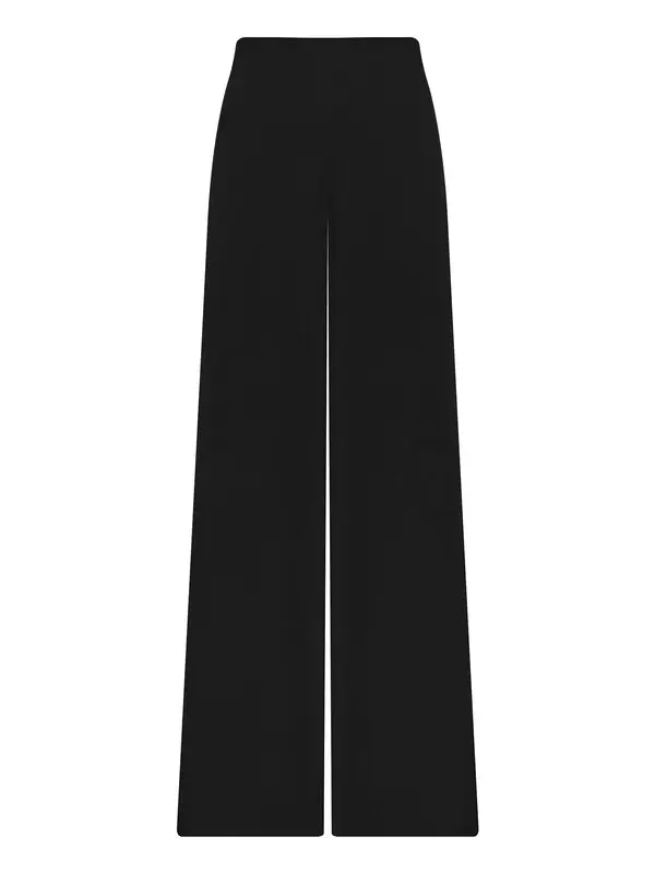 ANDRES OTALORA Espacio Fiel Mid-rise Wide-leg Pants - Black