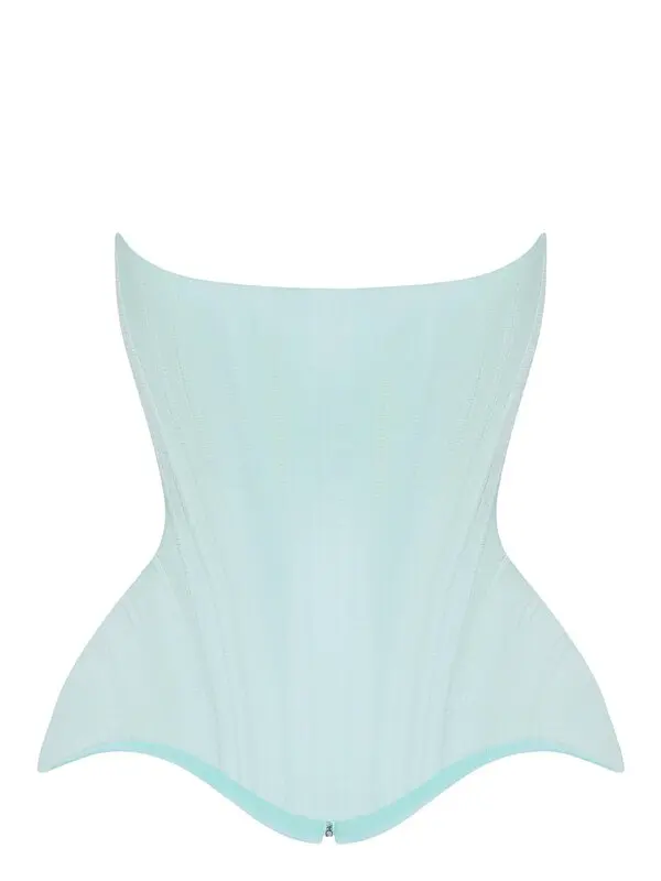 BALYKINA Irma Corset Top - Turquoise