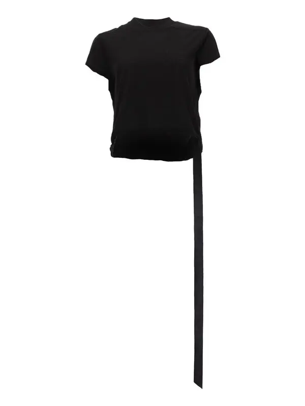Rick Owens Cropped Small Level T T-shirt - Black