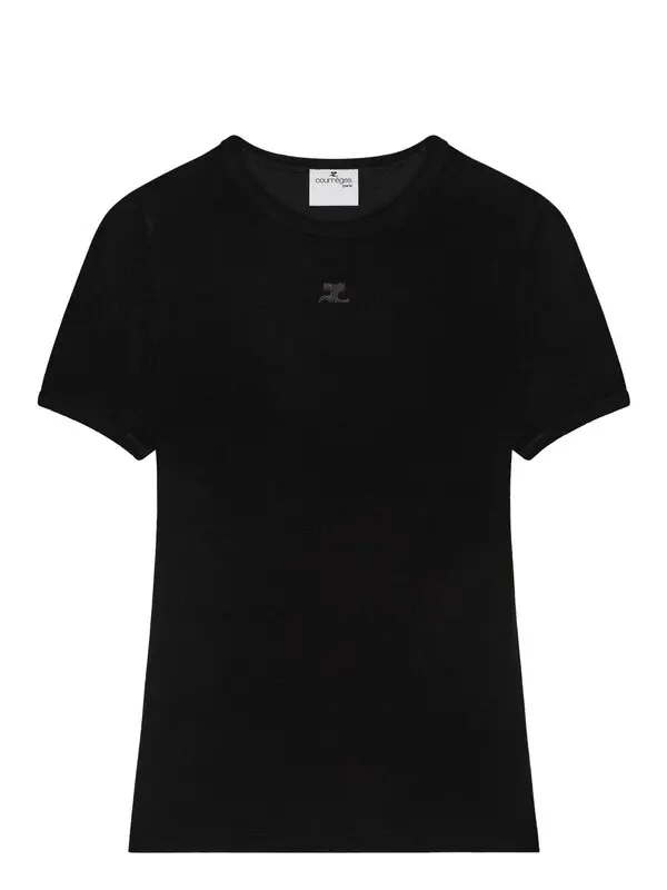 COURREGES Baby Spongy T-shirt - Black