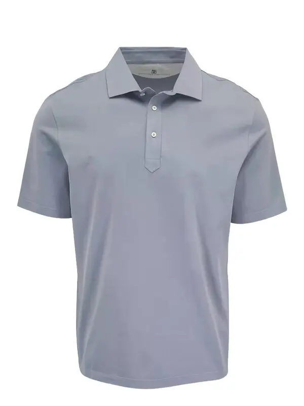 Brunello Cucinelli Cotton Polo Shirt - Grey