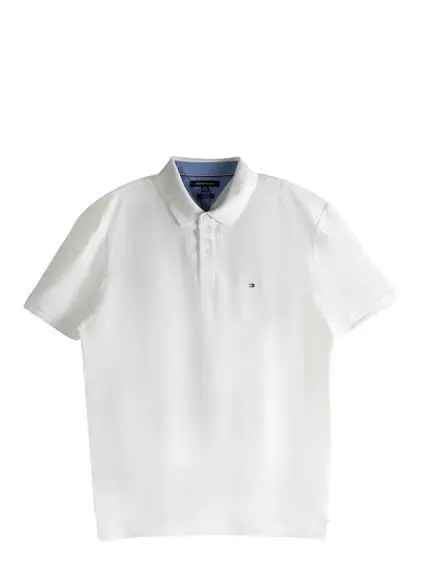 Tommy Hilfiger Close Fit Ivy Polo Shirt - Fresh White
