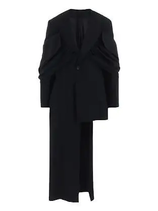 Yohji Yamamoto Gathered Stole Jacket - Black