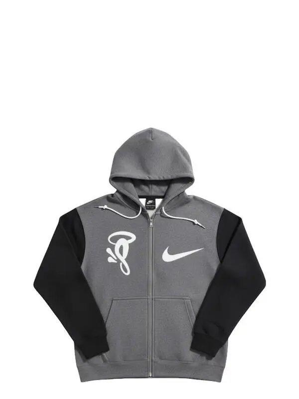 Nike X Syna Solo Swoosh Fleece Fullzip Hoodie - Grey