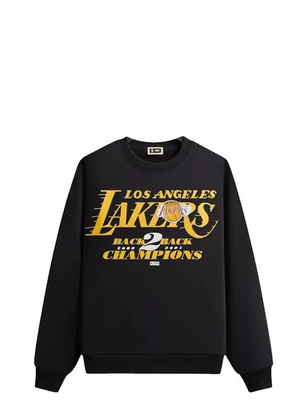 Kith Nba Allstar Los Angeles Lakers Nelson Crewneck Sweatshirt - Black