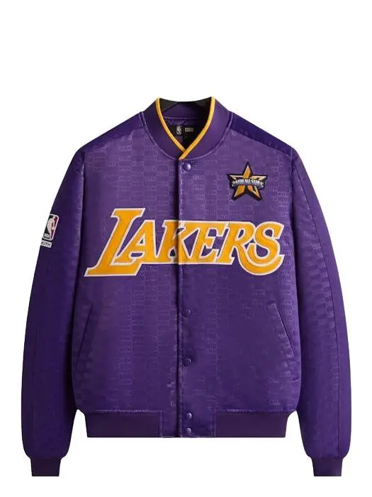 Kith Nba Allstar Los Angeles Lakers Bomber Jacket - Noble