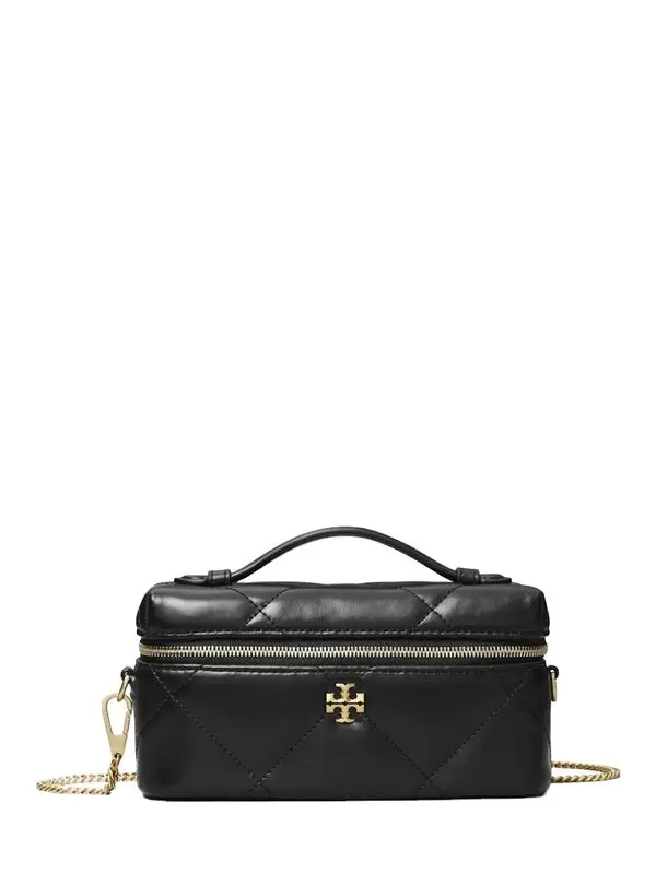Tory Burch Kira Diamond Quilt Eastwest Vanity Case - Black