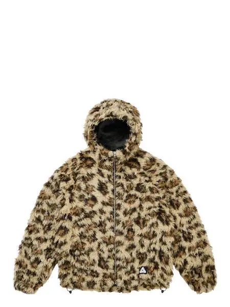 PALACE Furry Fleece Jacket - Leopard