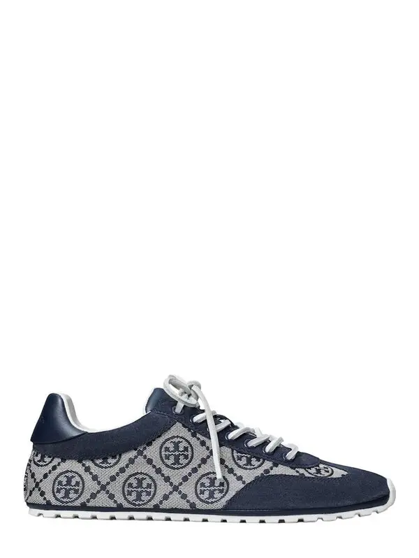 Tory Burch Field Sneakers - Navy Blue T Monogram/new Navy Blue