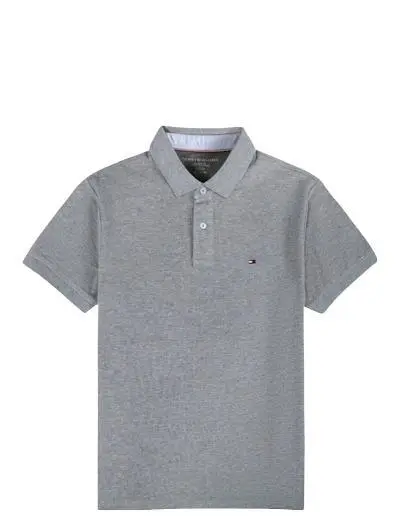 Tommy Hilfiger Classic Fit Ivy Polo Shirt - Grey Heather