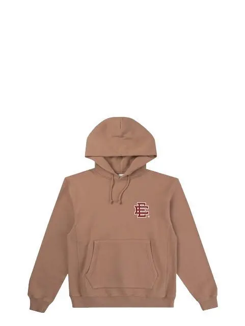 ERIC EMANUEL Ee Basic Hoodie - Light Brown/brick Red