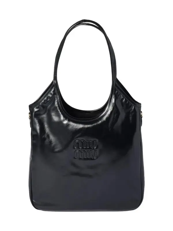 Miu Miu Softy Shine Shopper - Nero