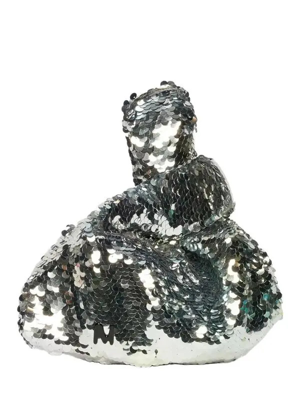 MSGM Sequin-embellished Tote Bag - Silver