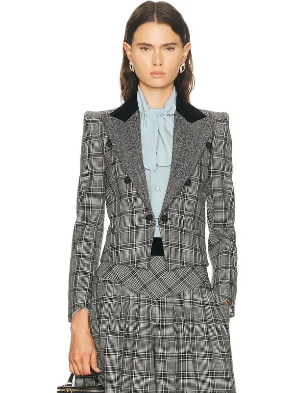 Valentino Garavani Checked Jacket - Grigio, Chiaro, Antracite, & Nero