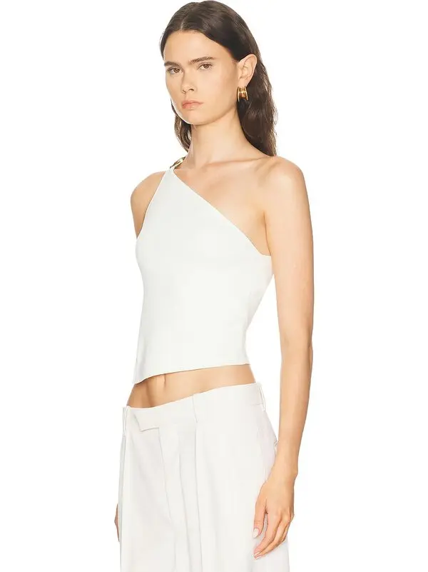 Cult Gaia Valeria One Shoulder Top - Off White
