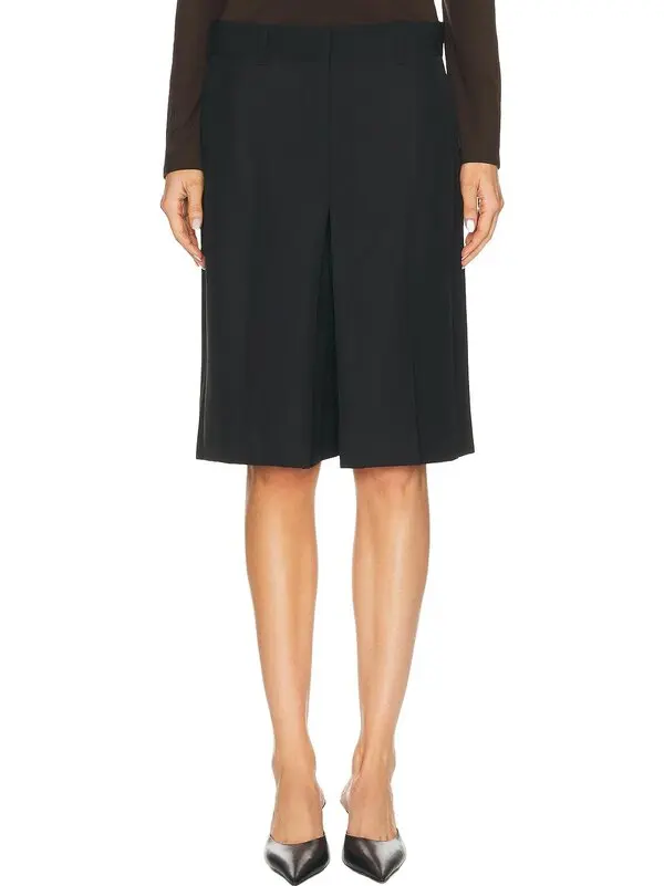 Helmut Lang Midi Skort - Black