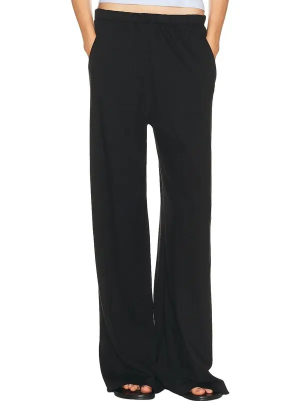 Enza Costa Supima Cotton Everywhere Pant - Black