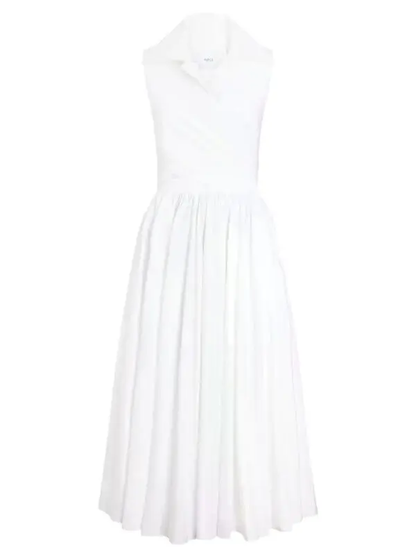 Patou Draped Midi Dress - White