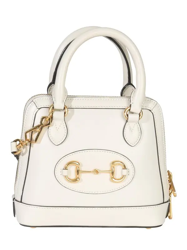 Gucci 1955 Horsebit Top Handle Bag - White