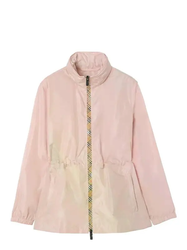 Burberry Checker-tape Nylon Parka - Pink