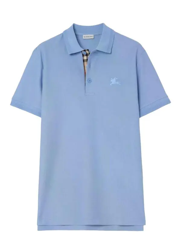 Burberry Cotton Polo Shirt - Blue