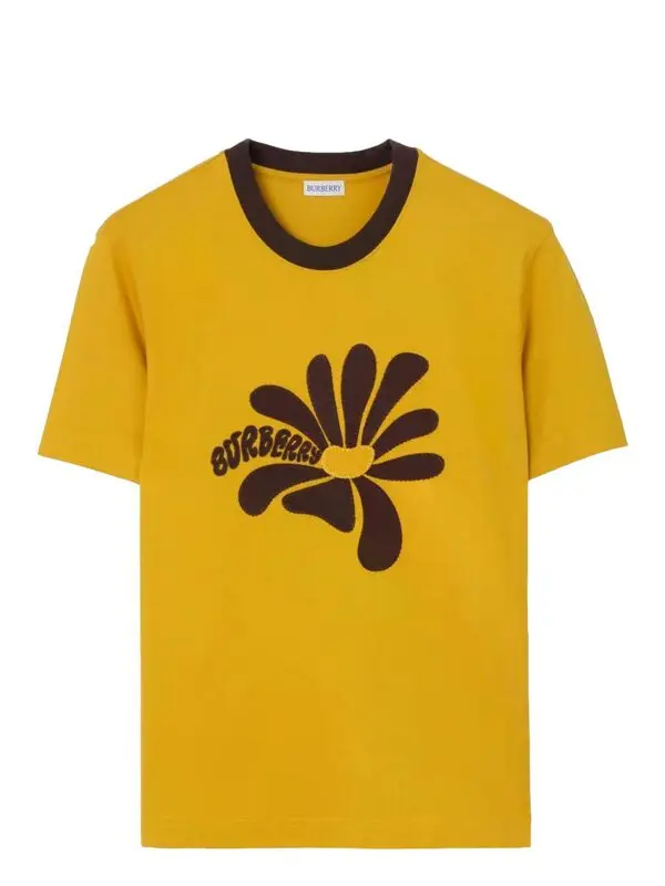 Burberry Daisy Cotton T-shirt - Yellow