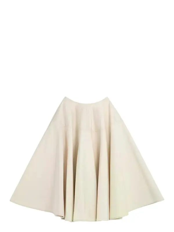 TOD'S A-line Panelled Midi Skirt - Neutrals