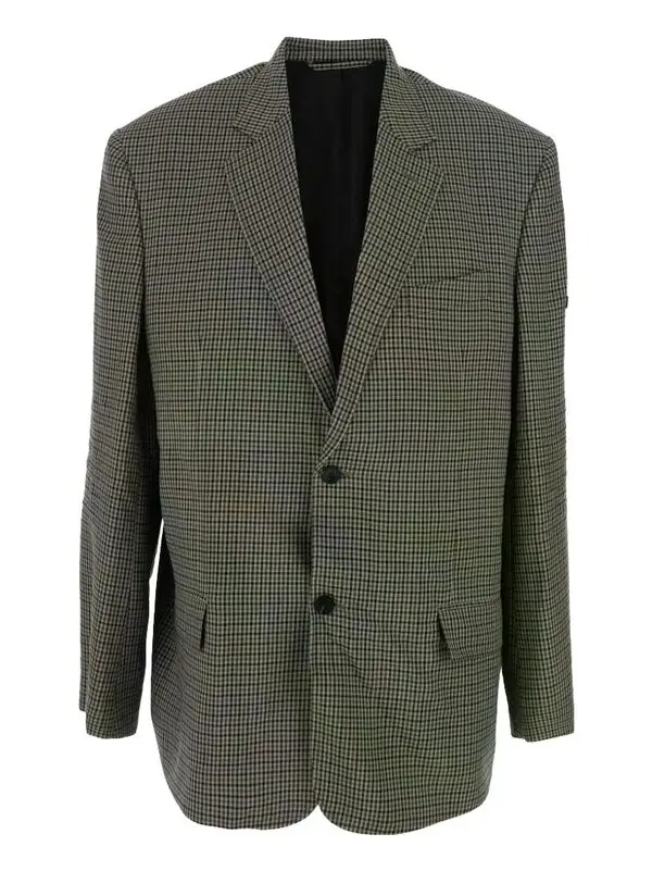 Balenciaga Checked Blazer - Grey