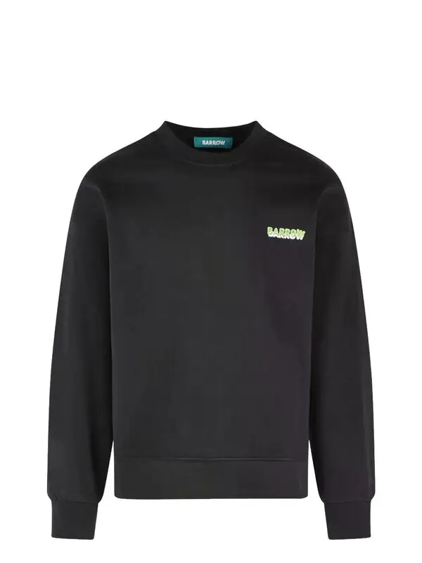 BARROW Logo-print Crew-neck Sweatshirt - Black