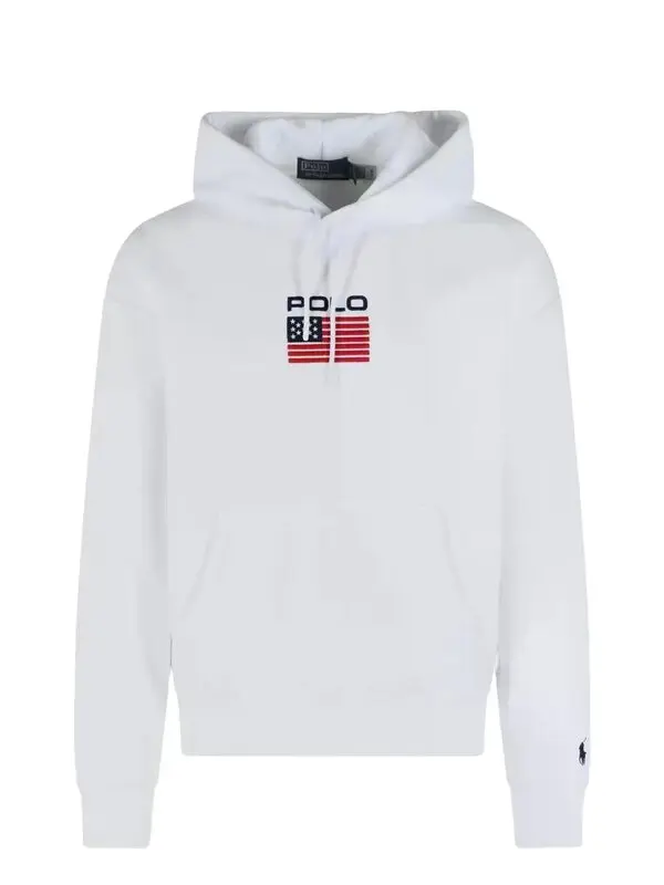 Polo Ralph Lauren Drawstring Logo Hoodie - White