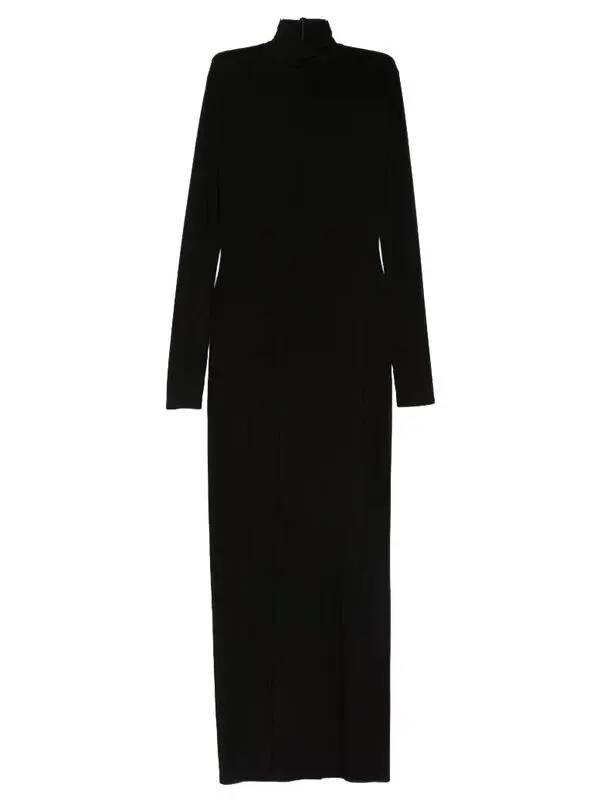 Norma Kamali Long-sleeve Maxi Dress - Black