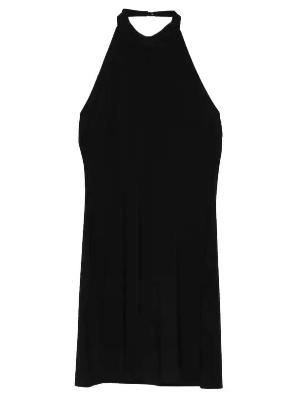 Norma Kamali Halterneck Mini Dress - Black