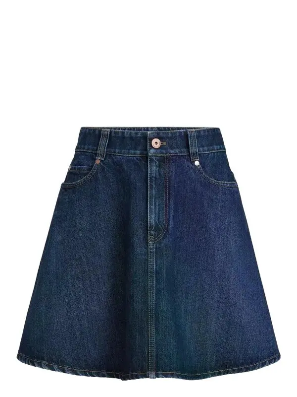 Brunello Cucinelli Denim Mini Skirt - Blue