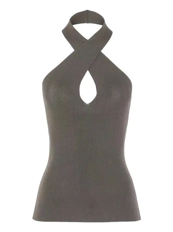 Federica Tosi Halter Top - Brown